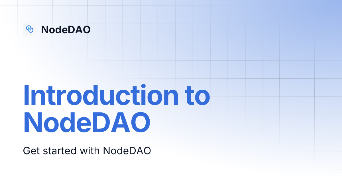 Introduction to NodeDAO | NodeDAO